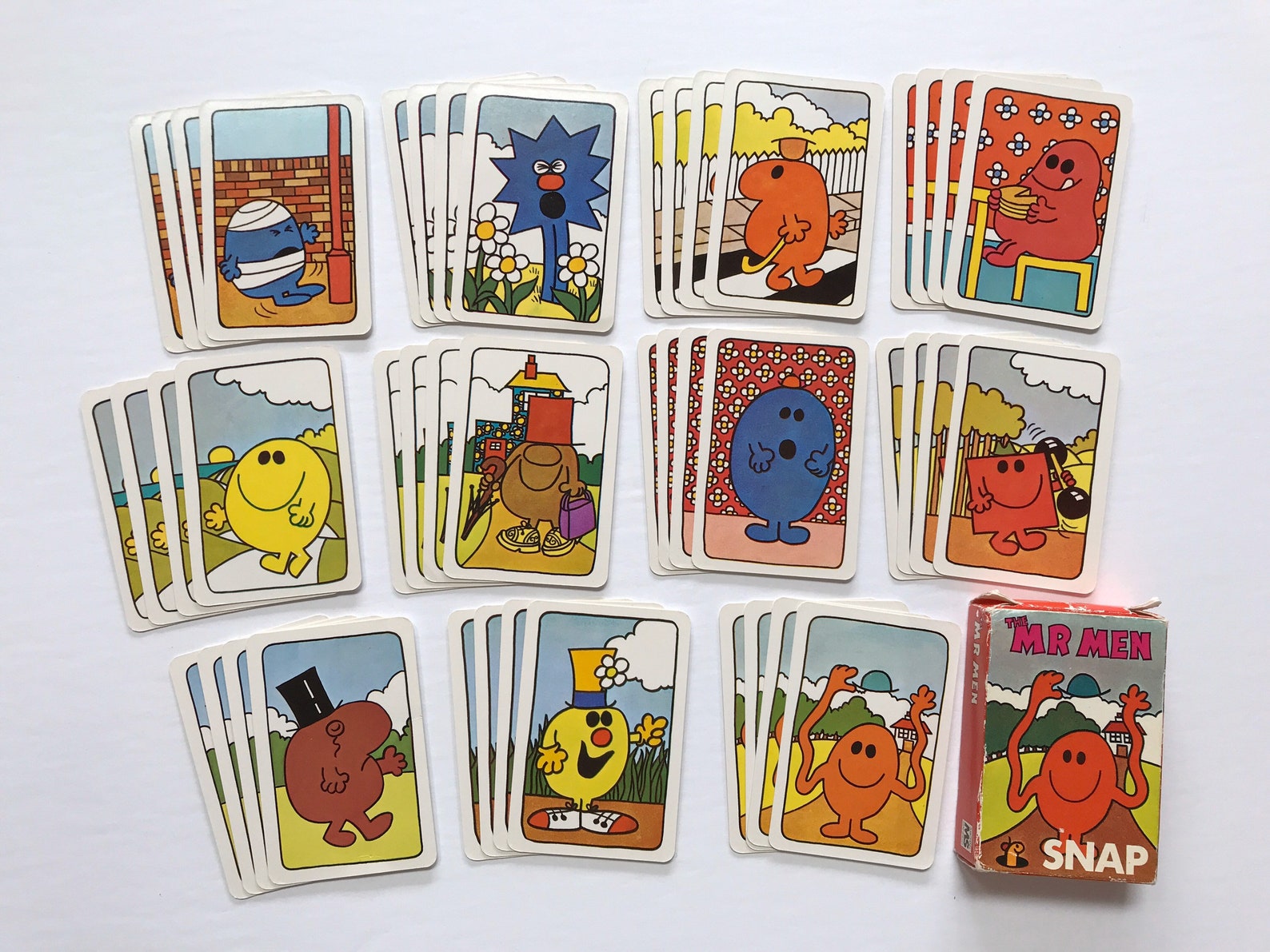 Rare Mr Men Snap Playing Cards Game COMPLETE HTF Deck Game - Etsy