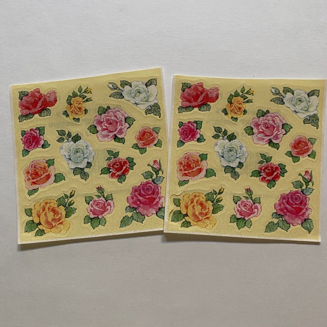 1997 ROSE Scratch N Sniff Stickers Heavily Scented Redi Stix Standard ...