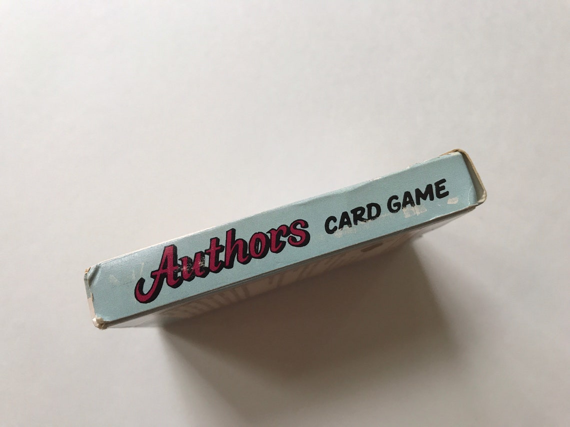 Authors Playing Cards Set Kids RARE Game Paper Ephemera | Etsy