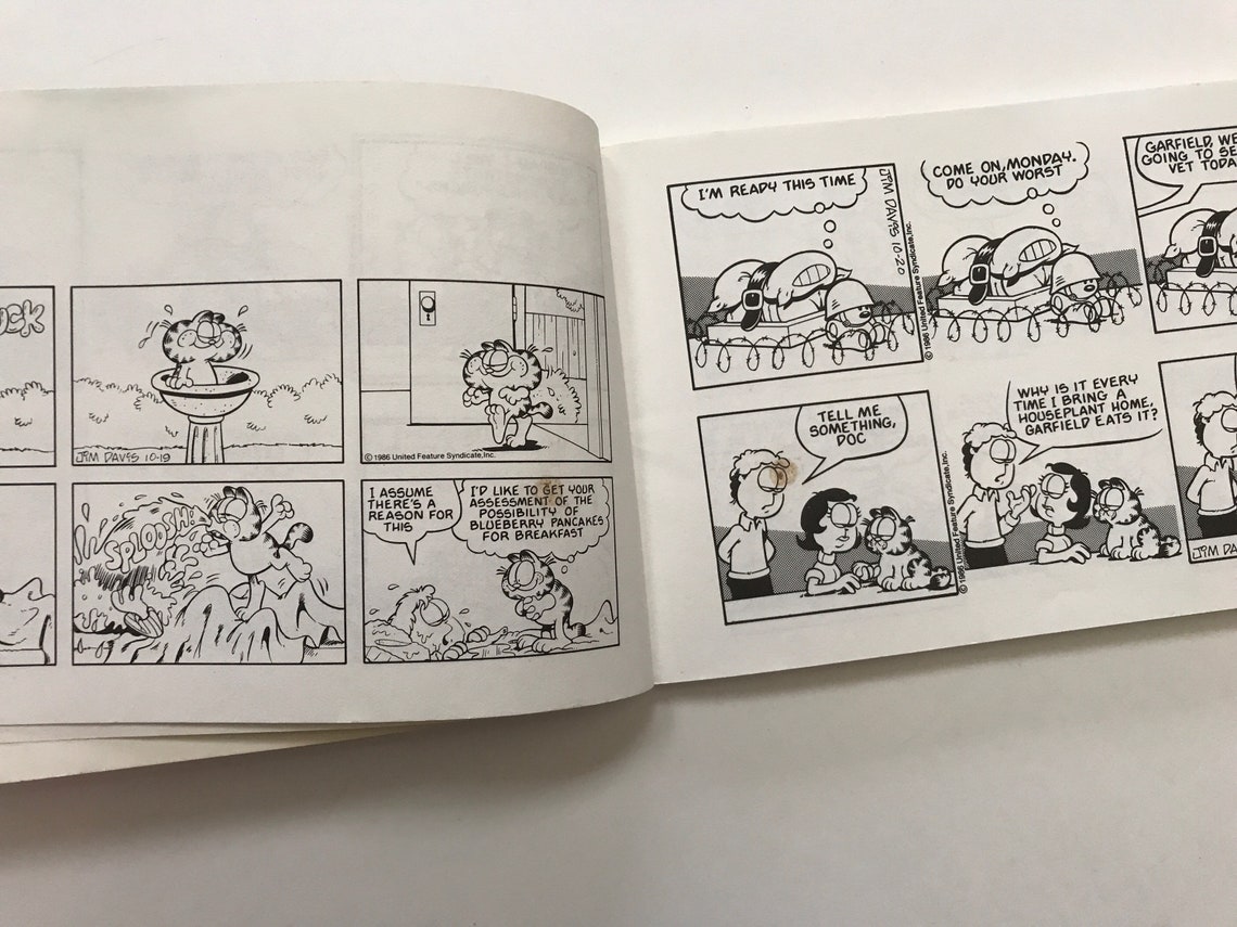1980s Garfield World Wide Comic Strip Book Kids Children | Etsy