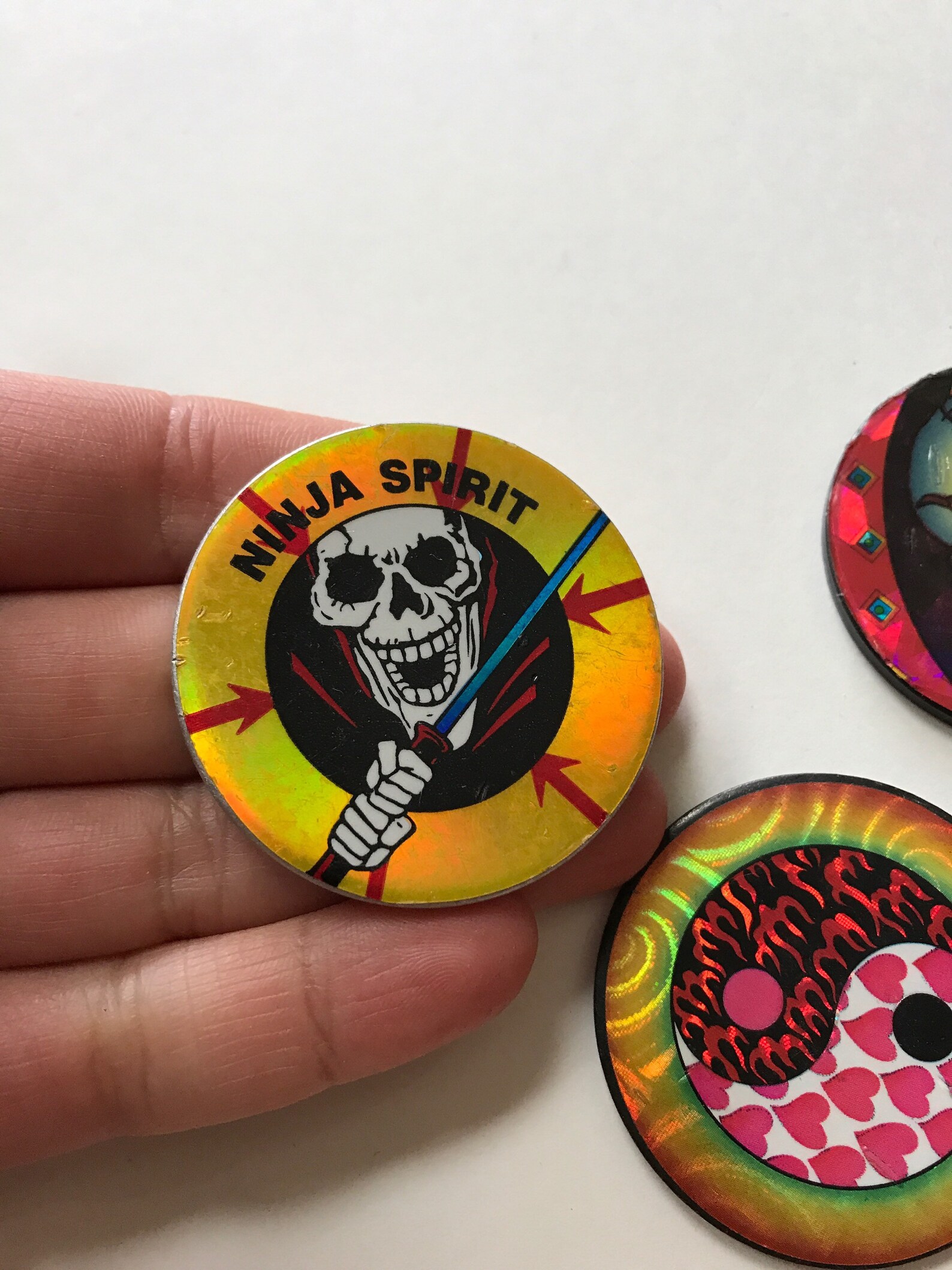 1990s Pog Slammers Heavy Metal Unofficial Skulls Poison Magic | Etsy