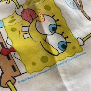 Spongebob Squarepants Twin Flat Sheet 2003 Kids Character Linens ...