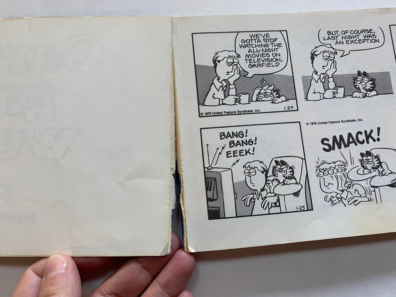 1980s Garfield Gains Weight Comic Strip Book Kids Children - Etsy