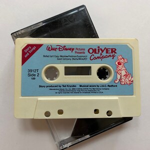 1980s Disney Oliver and Company Movie Film Song Tape Cassette Tape for ...