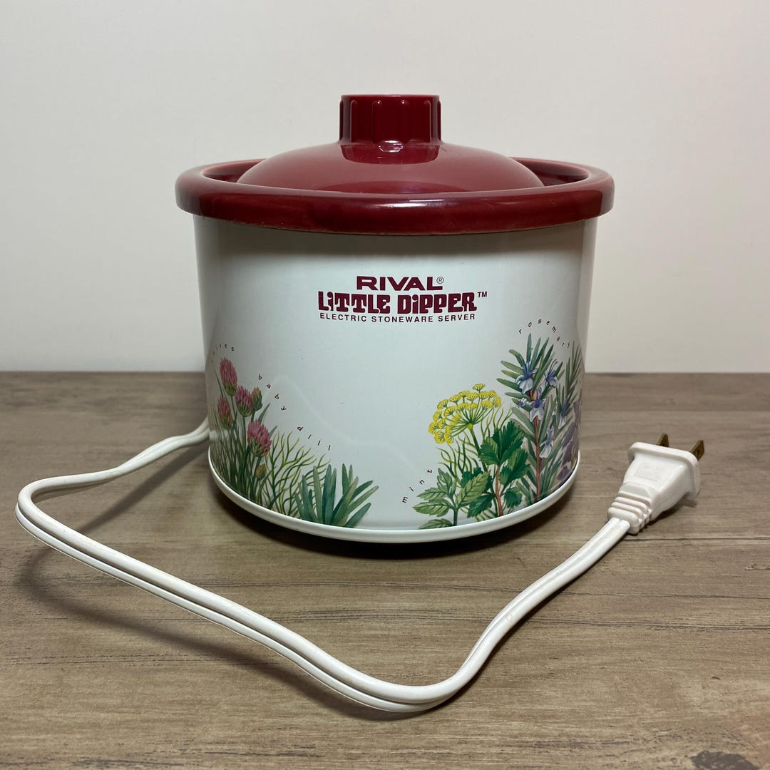Rivel Little Dipper Crock Pot Electric Stoneware Server for Warm Dips ...