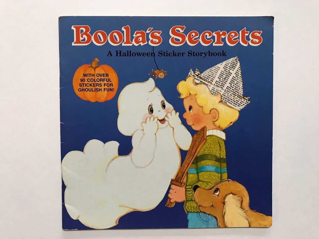 SALE 1988 Boolas Secrets Halloween Sticker Storybook With All Stickers ...