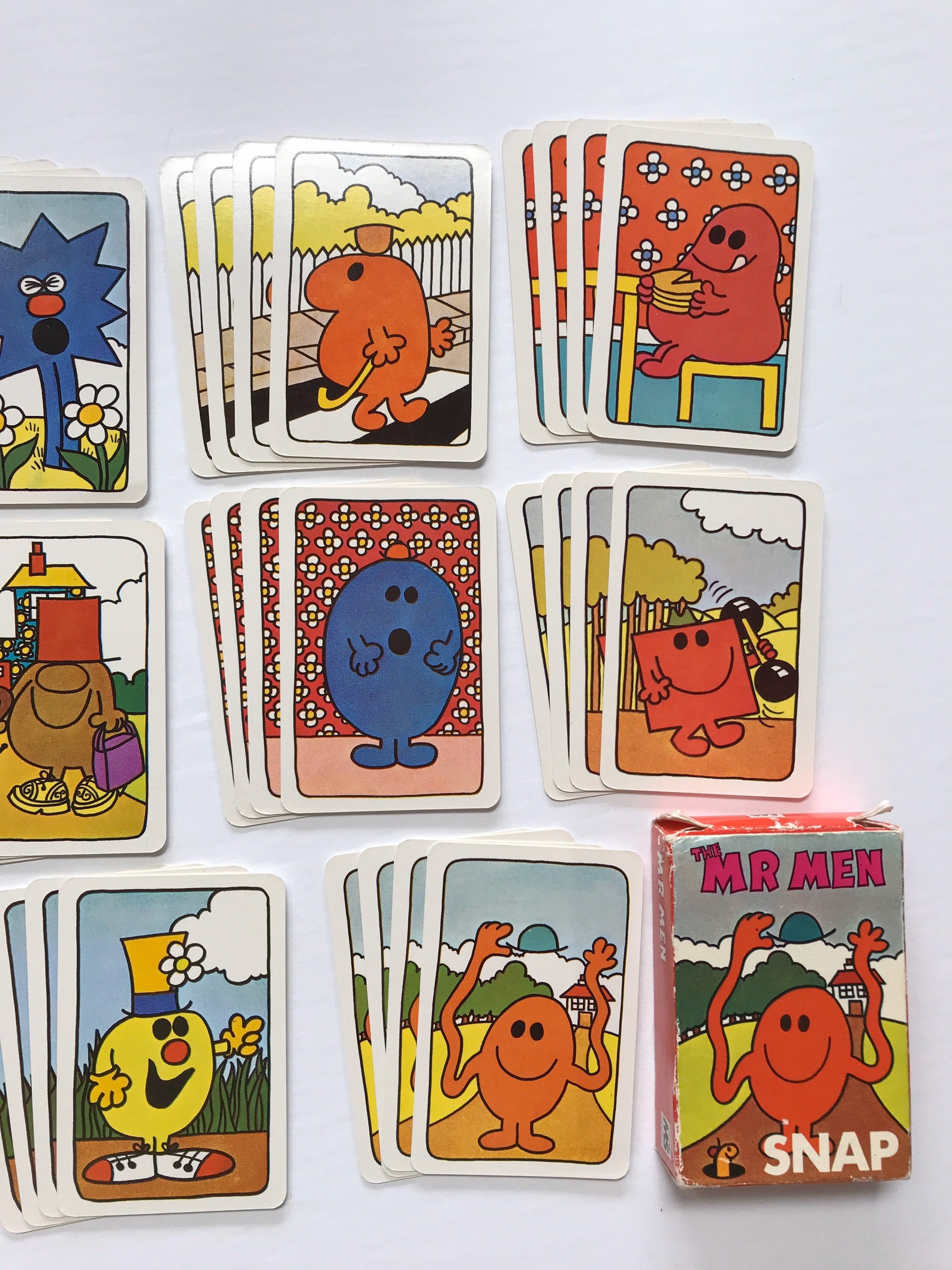 Rare Mr Men Snap Playing Cards Game COMPLETE HTF Deck Game - Etsy