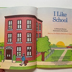 I Like School Sesame Street Jim Henson Muppets Book Childrens Picture ...