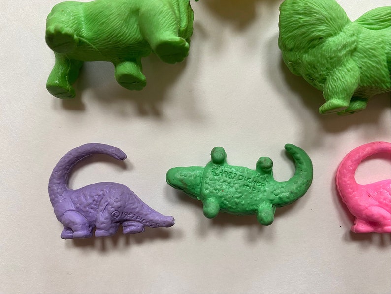 Vintage Diener Dinosaurs and Dogs Mini Rubber Eraser Toys Kids - Etsy