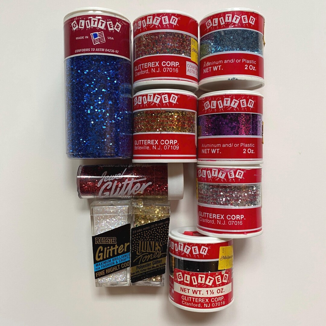 Glitter Sparkles LOT Made in USA Craft Supply 1990s - Etsy