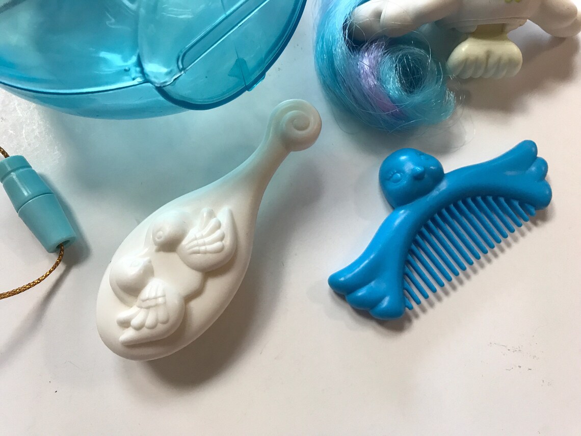 1980s Fairy Tails Baby Bird Tubby Tails With Egg and Combs - Etsy