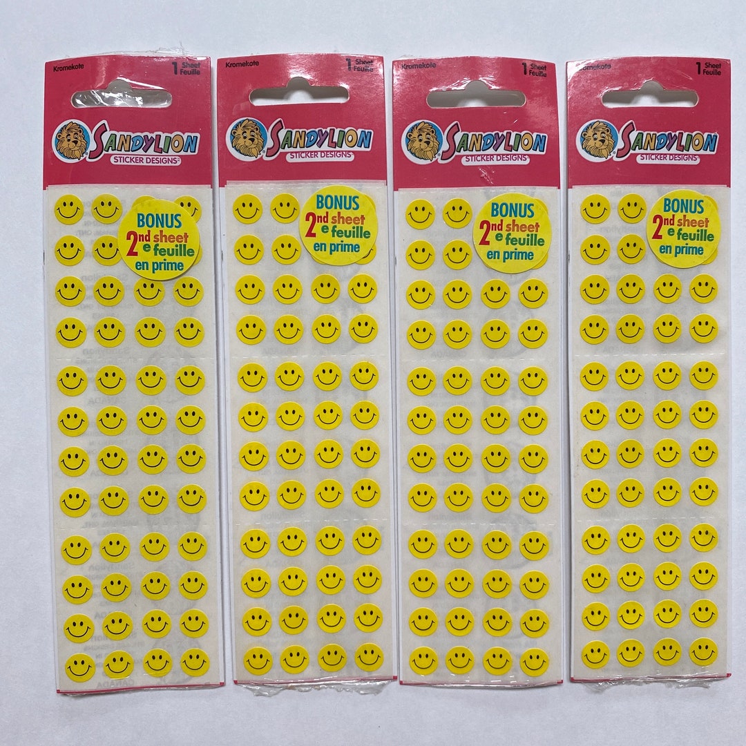 Sandylion Stickers LOT Vintage 1990s Smiley Face Happy Face Stickers ...