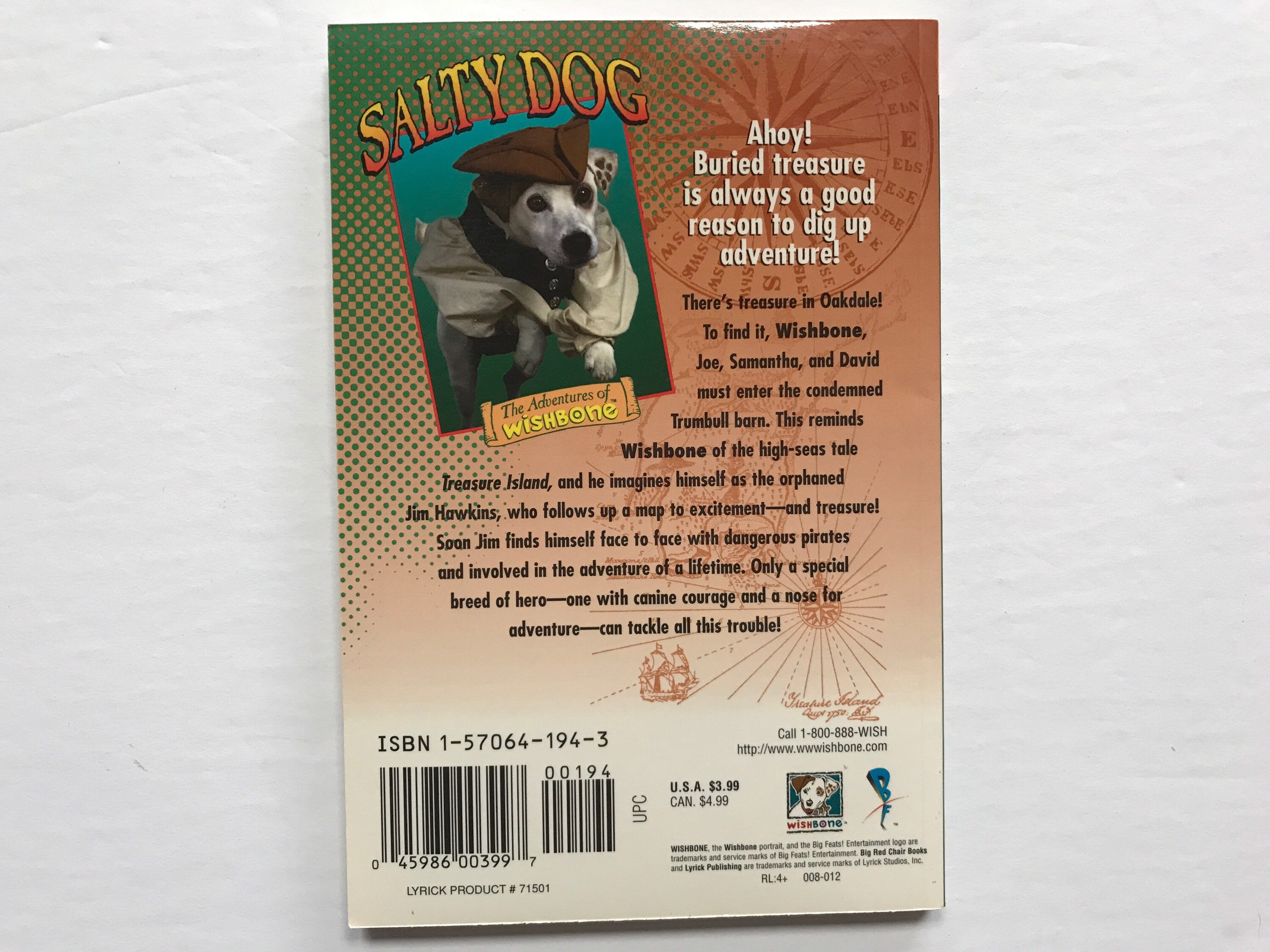 The Adventures of Wishbone #2 Salty Dog Paperback Chapter Book - Etsy