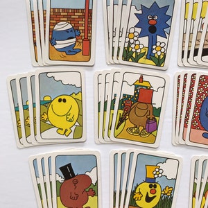 Rare Mr Men Snap Playing Cards Game COMPLETE HTF Deck Game - Etsy