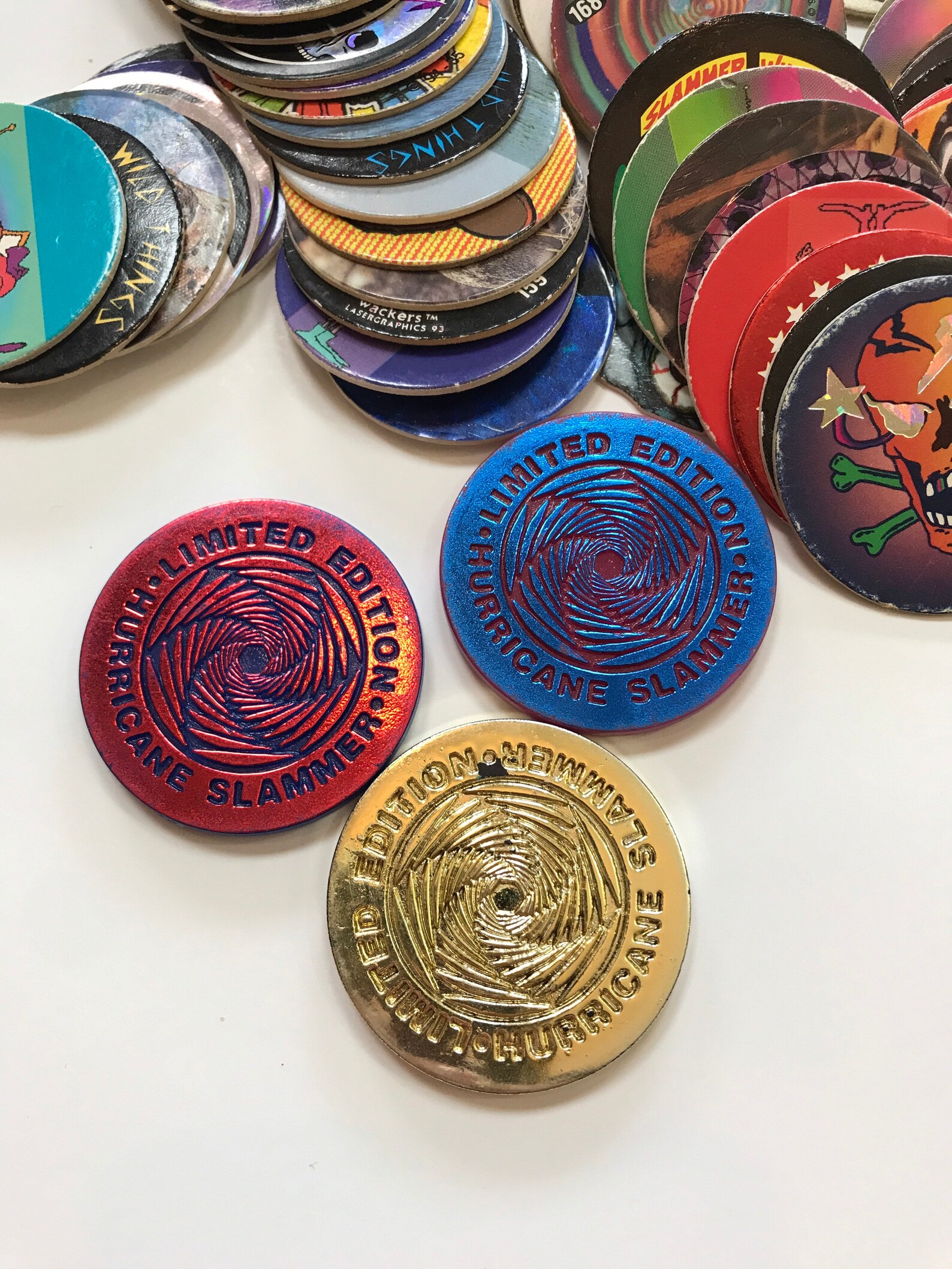 1990s Blank Back Pogs in Collector Tube 3 Limited Edition | Etsy