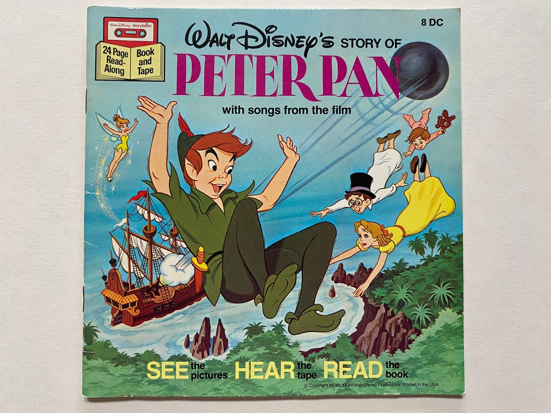 Peter Pan Read Along Book 80s Kids Children Retro Reading See Hear Read ...