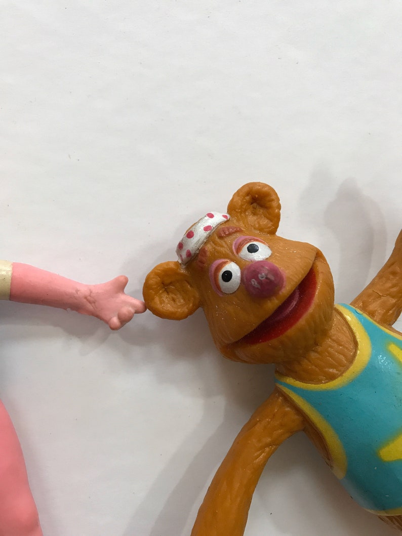 Muppets Bendy Figures Fozzie Bear Miss Piggy 1989 HAI Jim - Etsy