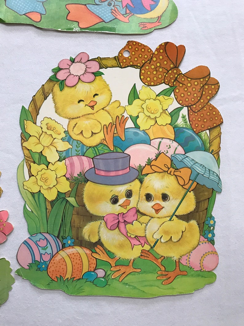 SALE 1980s 90s Easter Die Cut Decorations Lot Paper Wall - Etsy