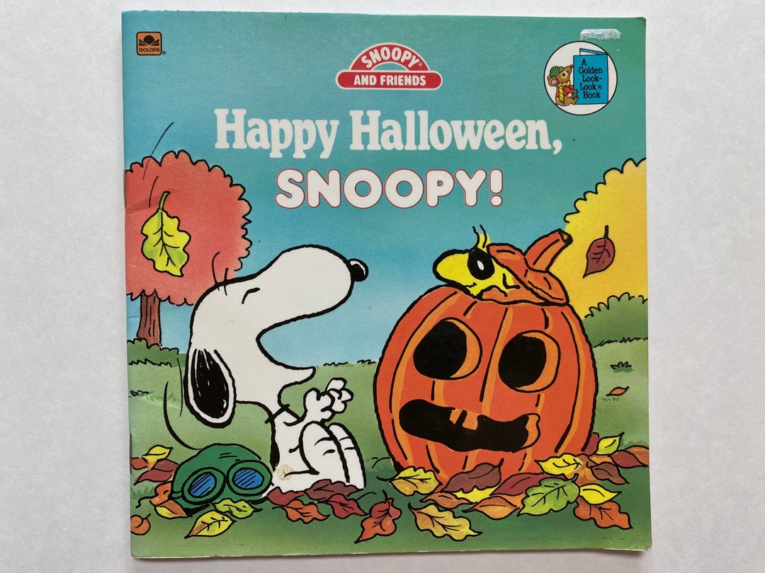 1989 Happy Halloween Snoopy Golden Look Look Book Snoopy and Friends ...