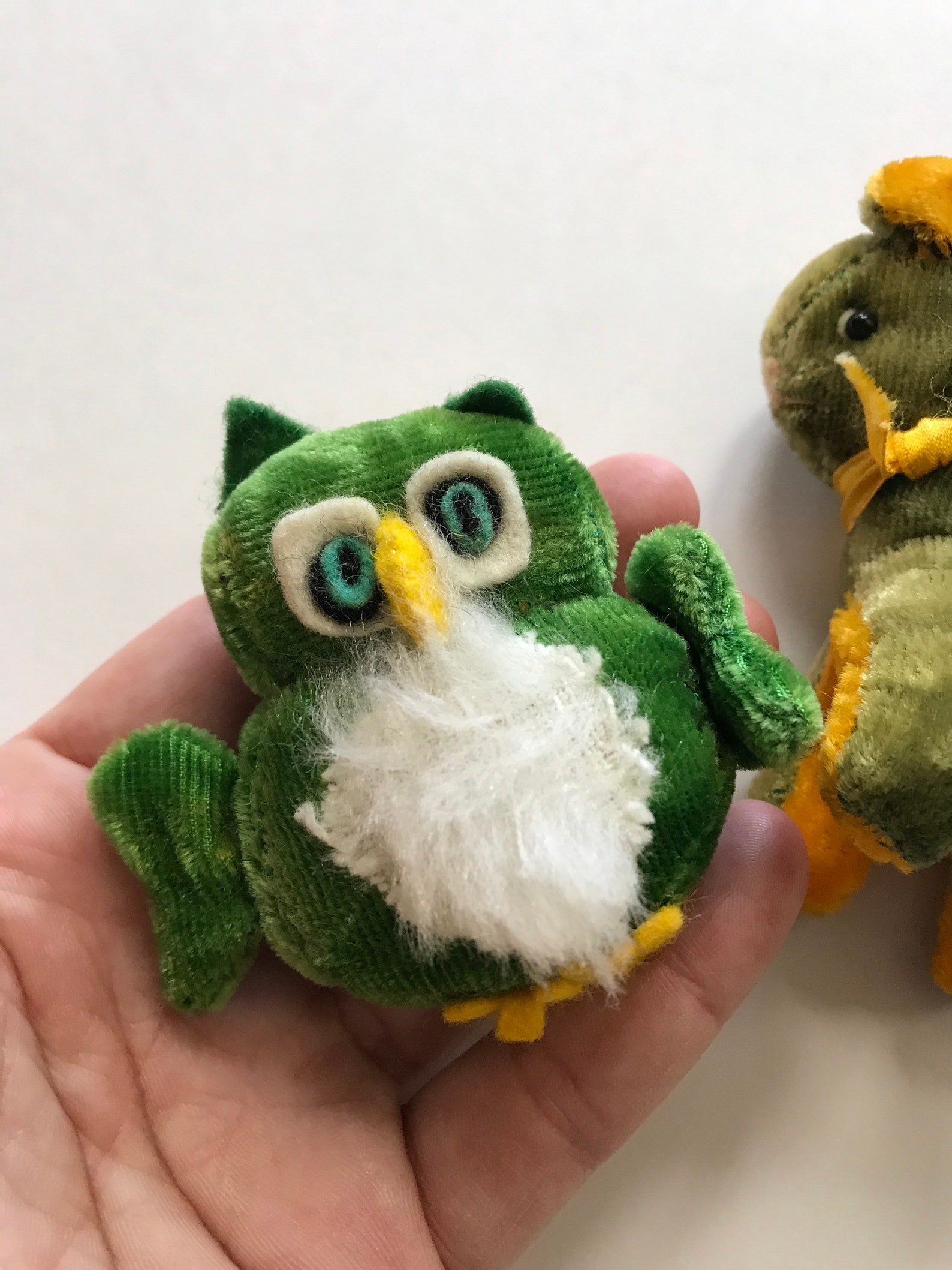 Pair of Mini Chenille Soft Stuffed Animal Plushies Plush Kids | Etsy