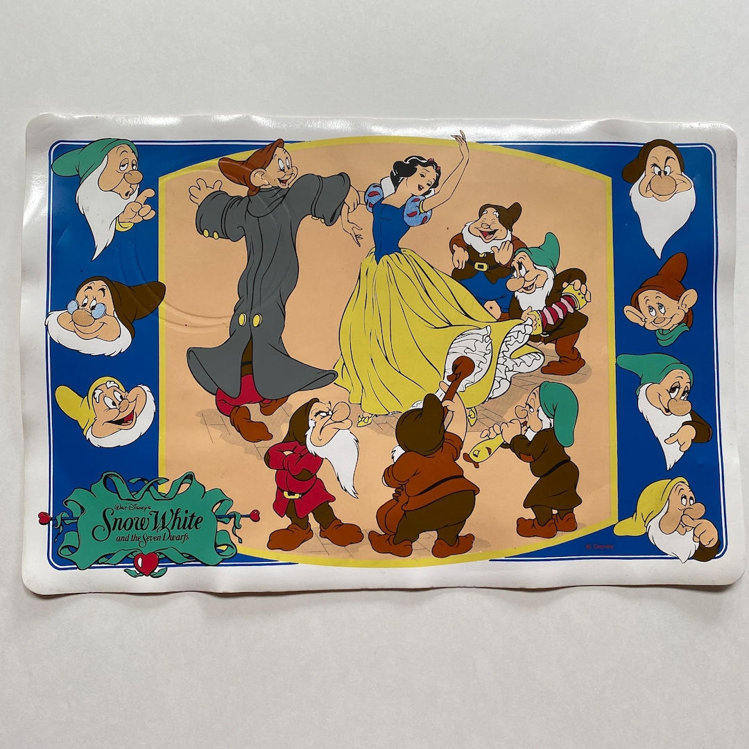 Disney Snow White and the Seven Dwarfs Vinyl Placemat Table Decor for ...