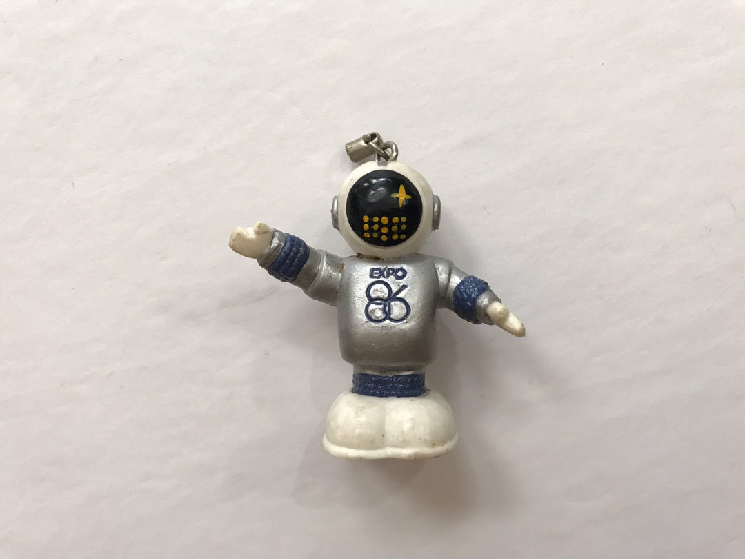 SALE Vintage Expo 86 Ernie the Astronaut PVC Mini Figure Keychain Toy ...