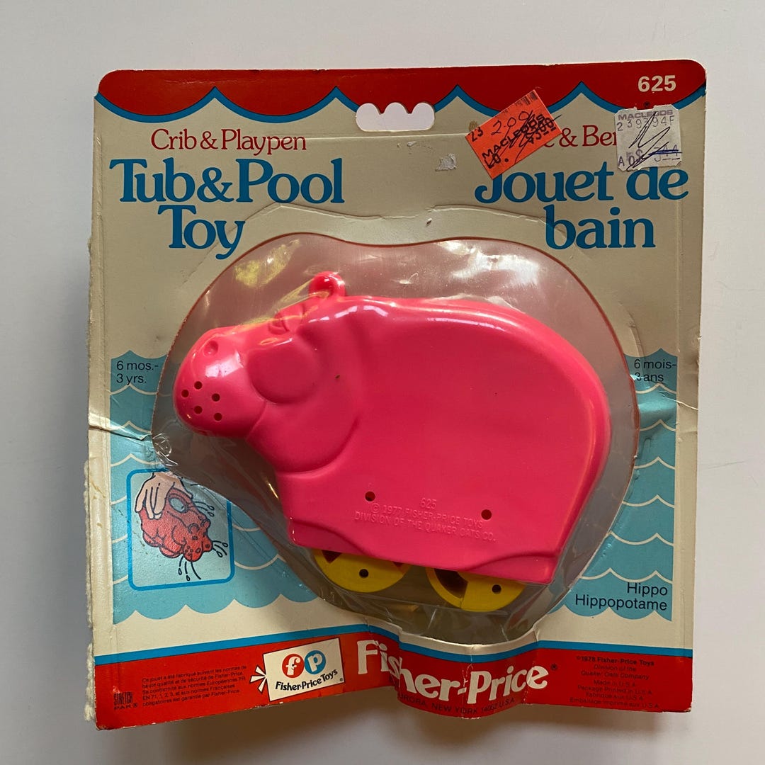 Fisher Price Hippo Tub and Pool Toy 1977 - Etsy