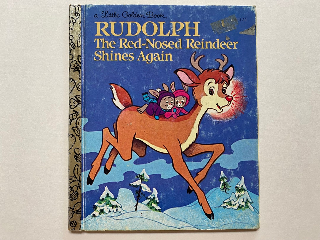Rudolph Shines Again Little Golden Book Kids Children Red Nosed ...