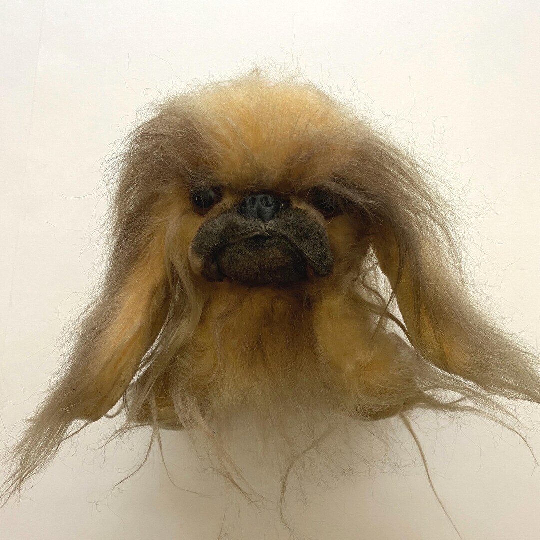 Mohair Pekingese Dog Plush Stuffed Animal Japanese Cute Toy 1960s - Etsy