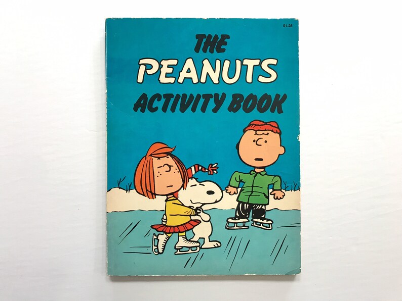 1979 the Peanuts Activity Coloring Book 70s Kids Games Puzzles - Etsy