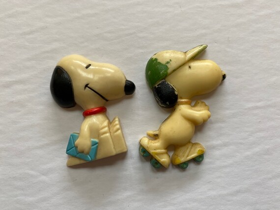 Vintage Snoopy Charlie Brown Peanuts Plastic Fridge Magnets - Etsy