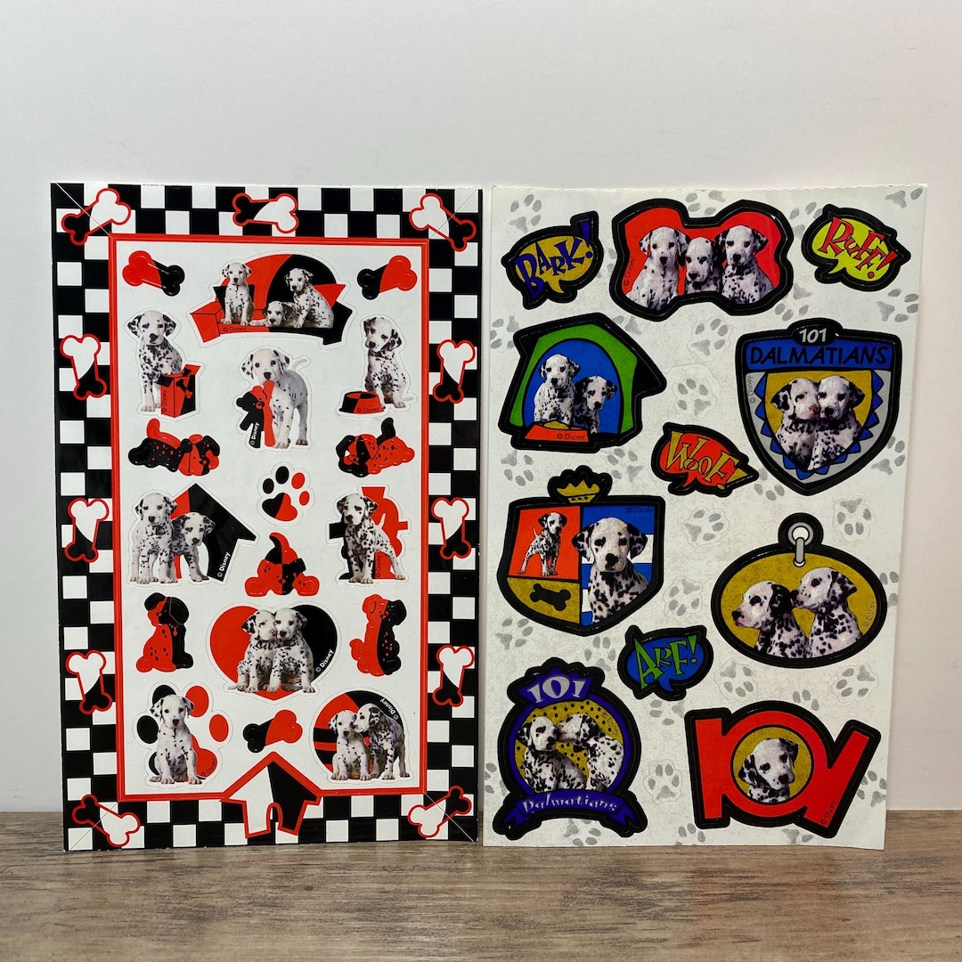 101 Dalmatians Sandylion Stickers 1990s Disney Collectible Ephemera - Etsy