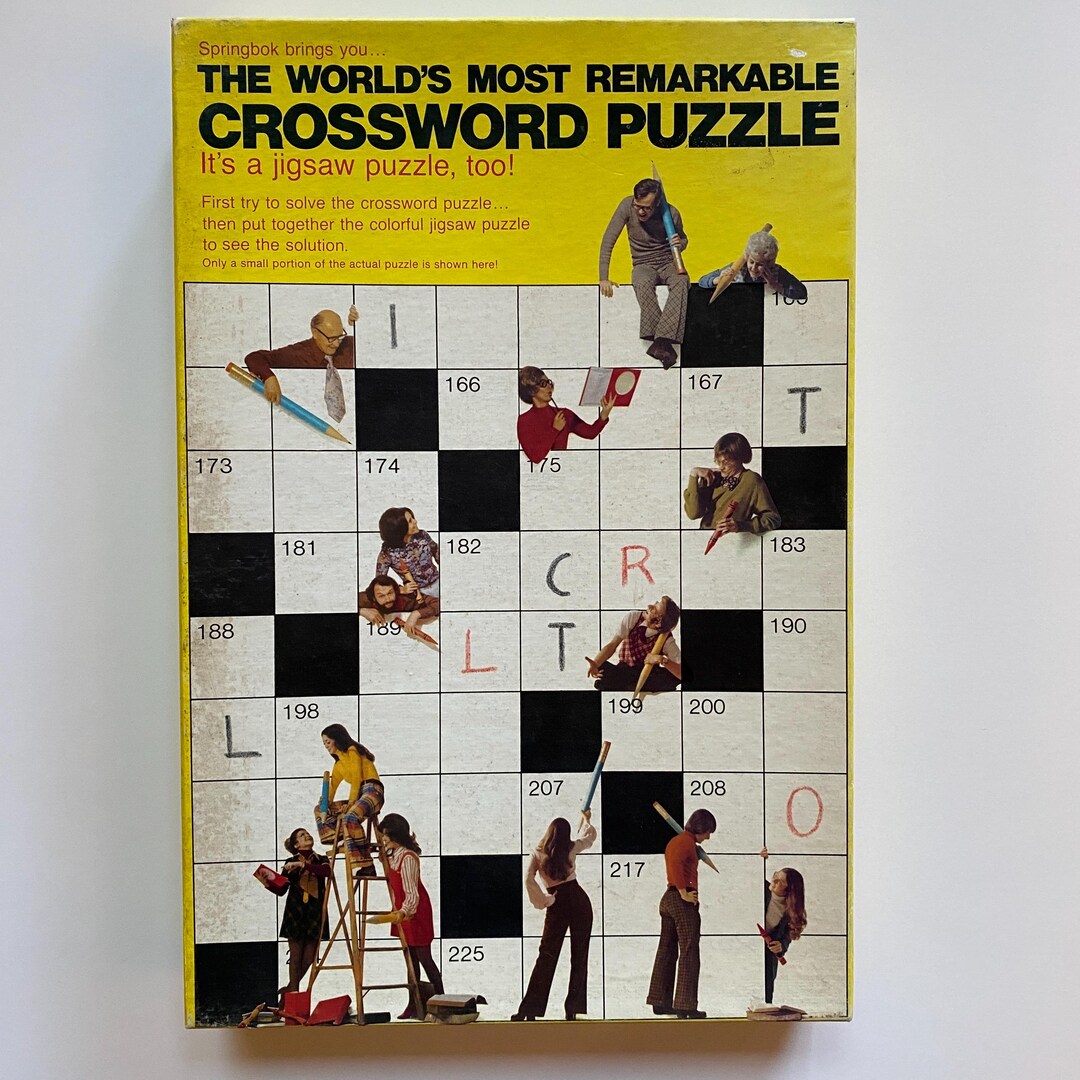 Springbok Crossword Puzzle Jigsaw Puzzle Game Night Family Activity ...