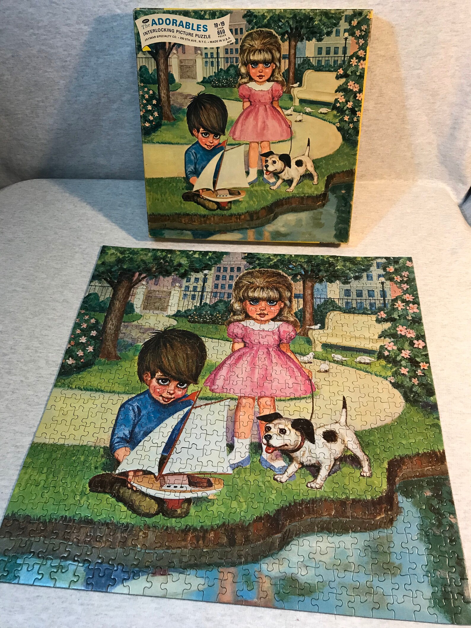 60s Jaymar Big Eye Kids Puzzle COMPLETE Jumbo RARE Unique - Etsy
