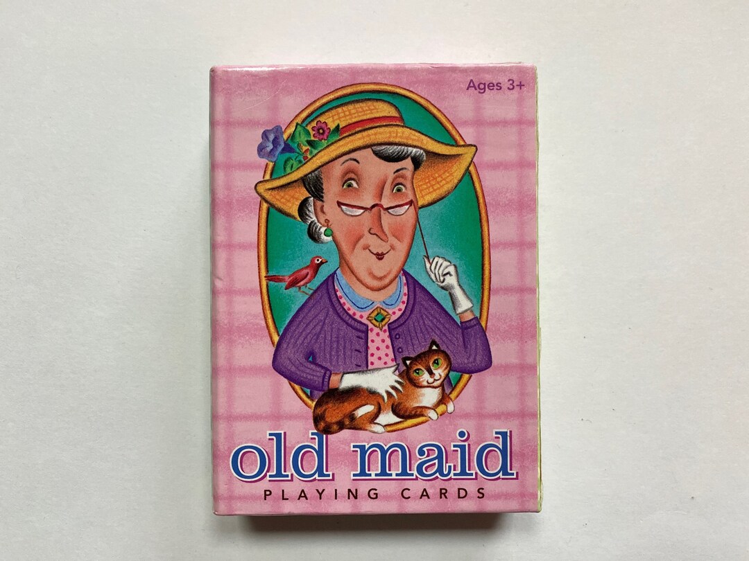 2002 Old Maid Playing Cards Set Kids Children Game Holly Berry Eeboo - Etsy