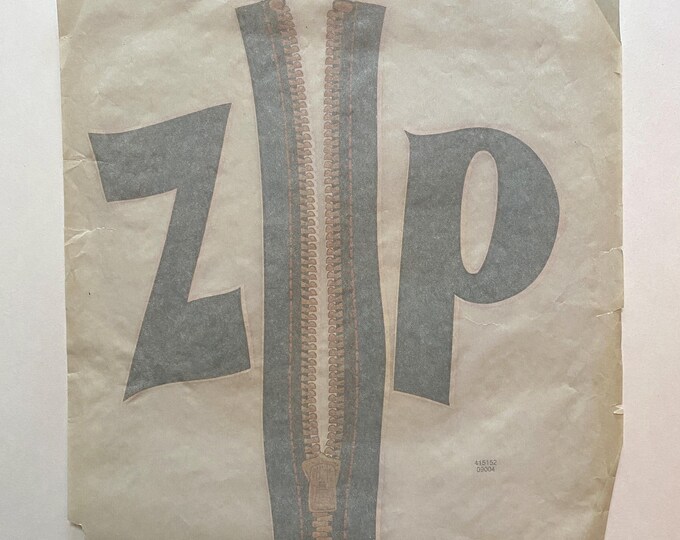 SALE - Vintage ZIP Iron on Transfer 70s Tshirt Transfer Decal - Etsy