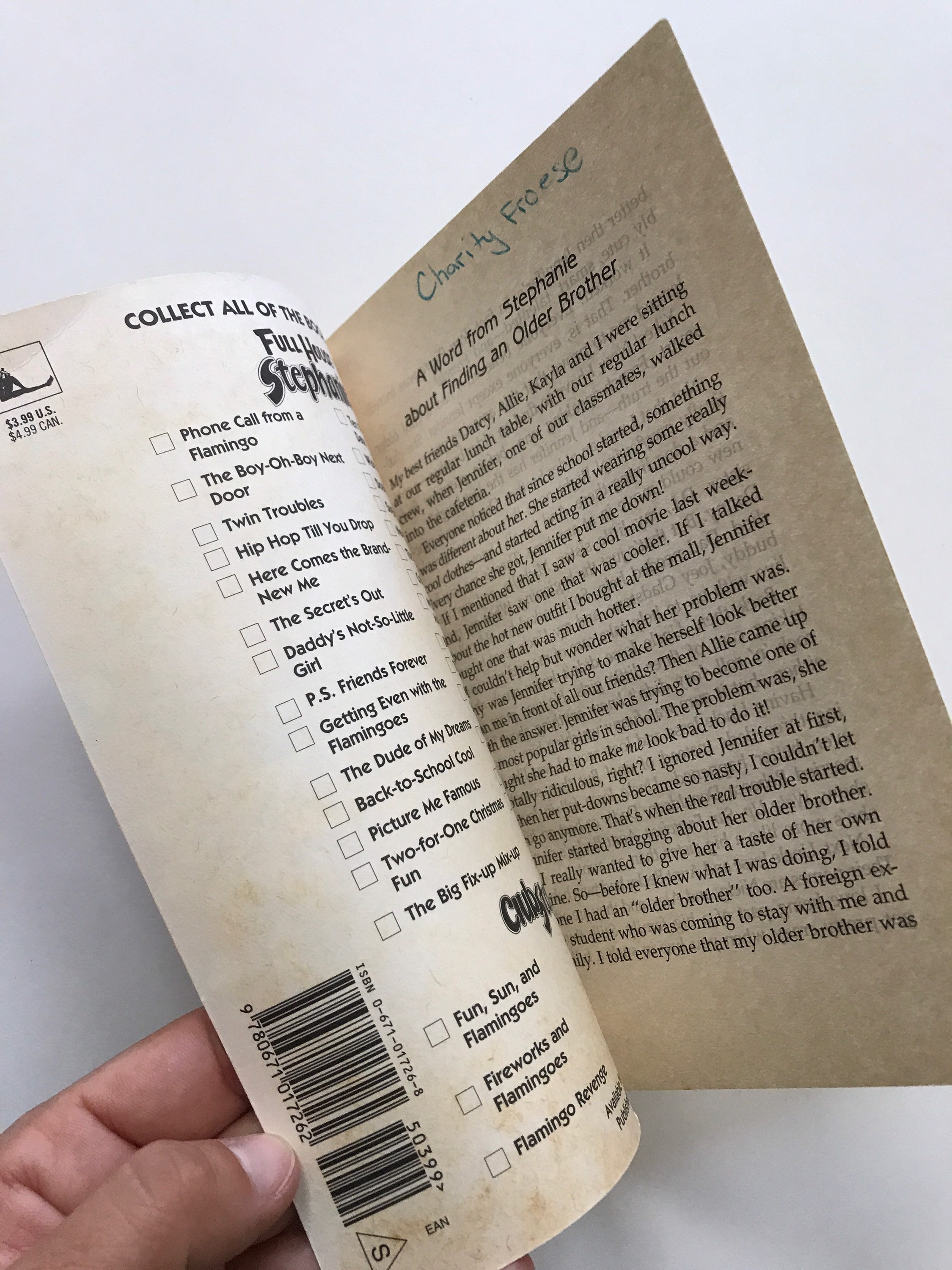 Full House Stephanie Book 1990s Kids Teens Young Adult Fiction | Etsy