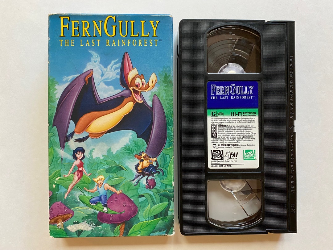 1992 Fern Gully the Last Rainforest VHS Video Tape Movie Full - Etsy