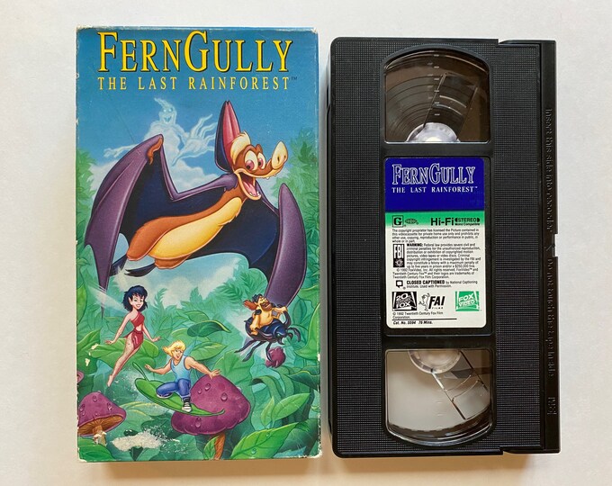 1992 Fern Gully the Last Rainforest VHS Video Tape Movie Full Length ...