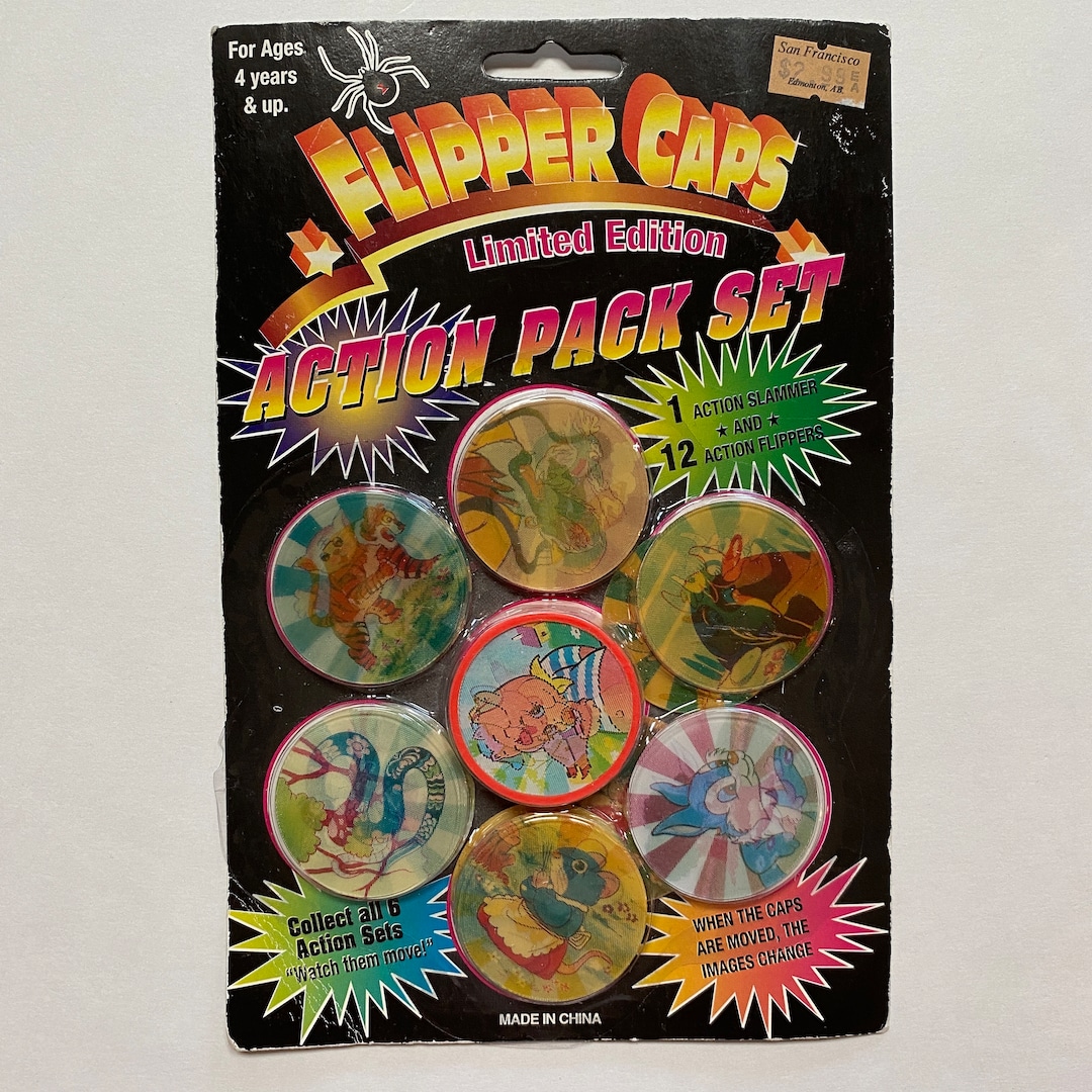 Flipper Caps Pogs With Slammer Limited Edition Collection Lenticular ...