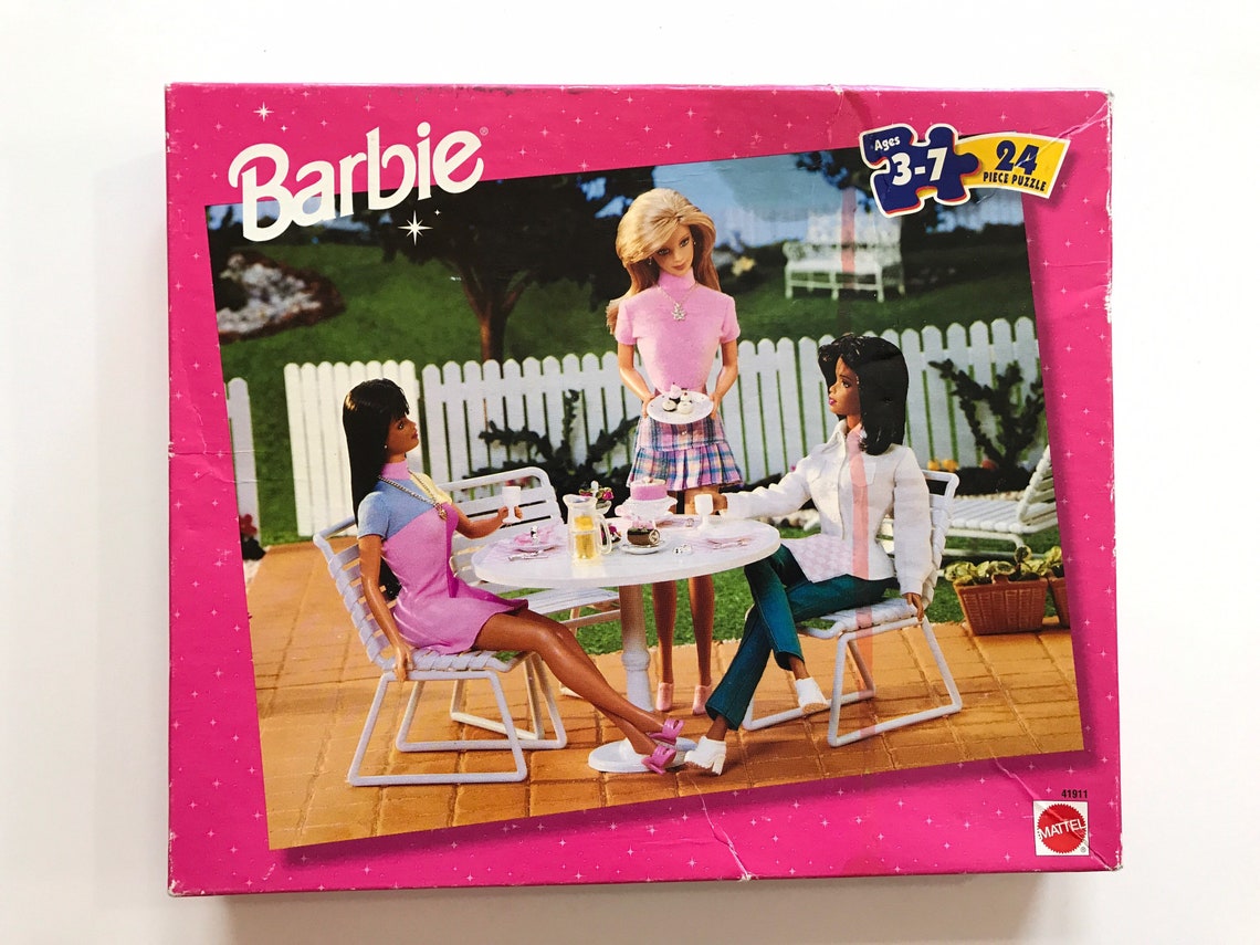 1990s Barbie Puzzle COMPLETE Jigsaw 90s Kids Games 24 Pieces - Etsy