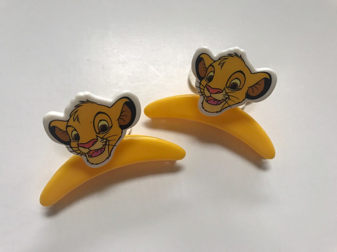SALE 90s Disney the Lion King Simba Girls Hair Clips Accessories Cute ...