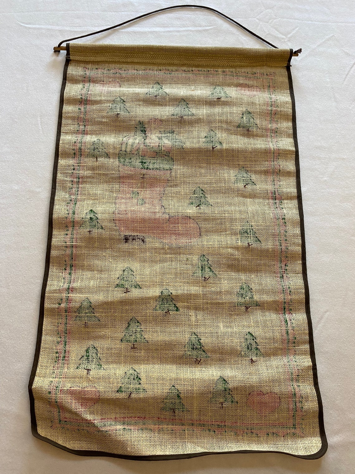 Linen Fabric Advent Calendar Wall Hanging Christmas Count Down Loops - Etsy