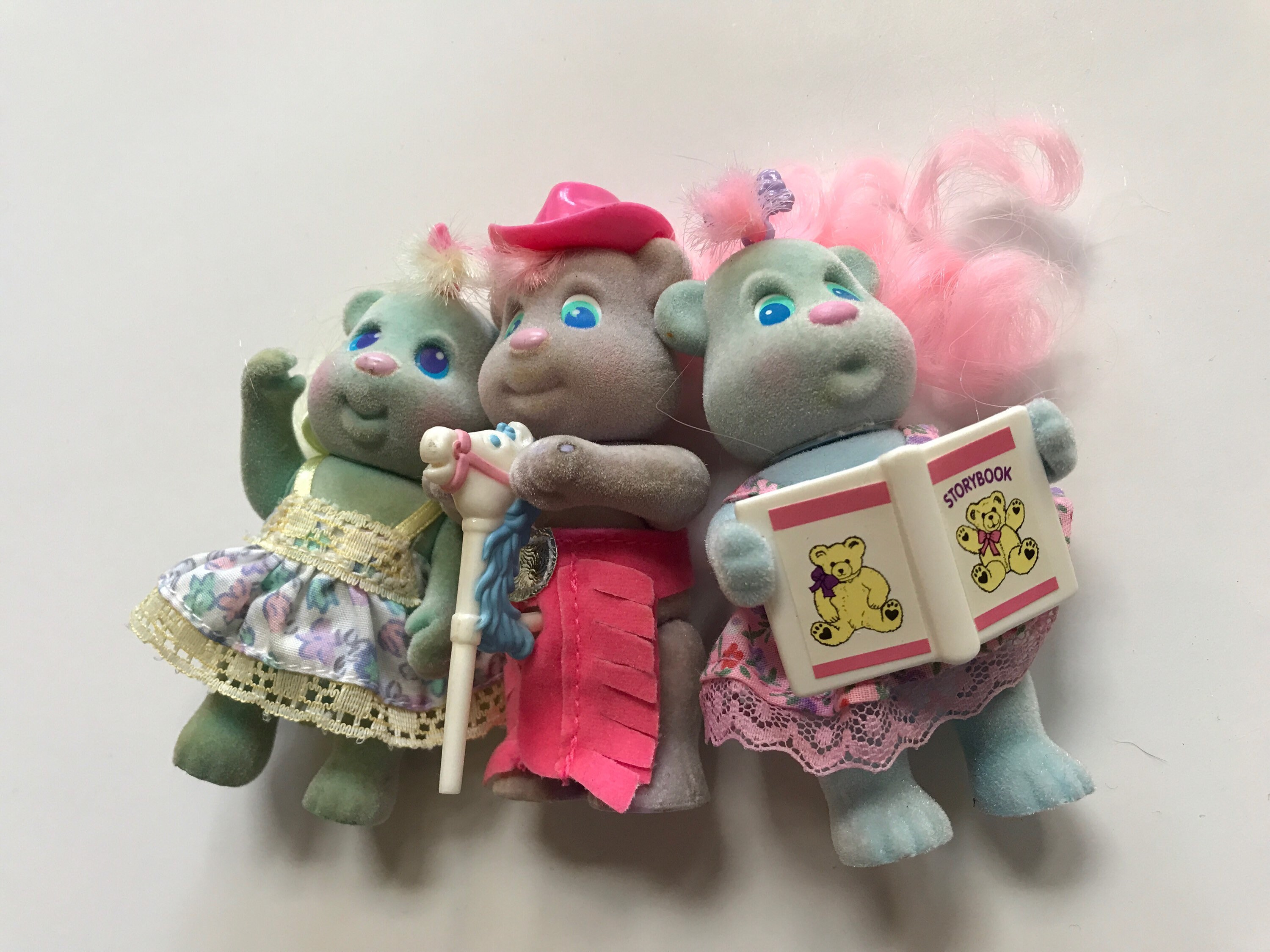 1991 Tyco Bitsy Bears Flocked Toys 90s Kids Children Collectible Wind ...