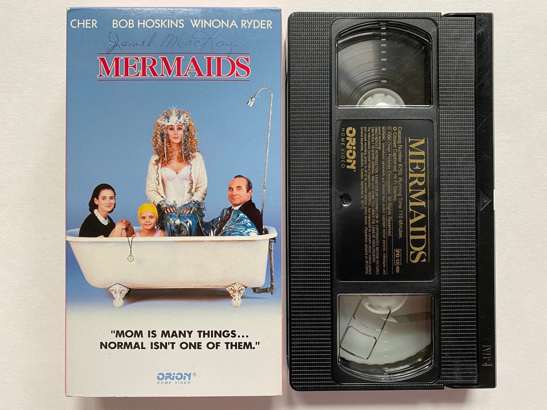 1991 Mermaids VHS Video Tape Girls 90s Tested Working Movie Film Family ...
