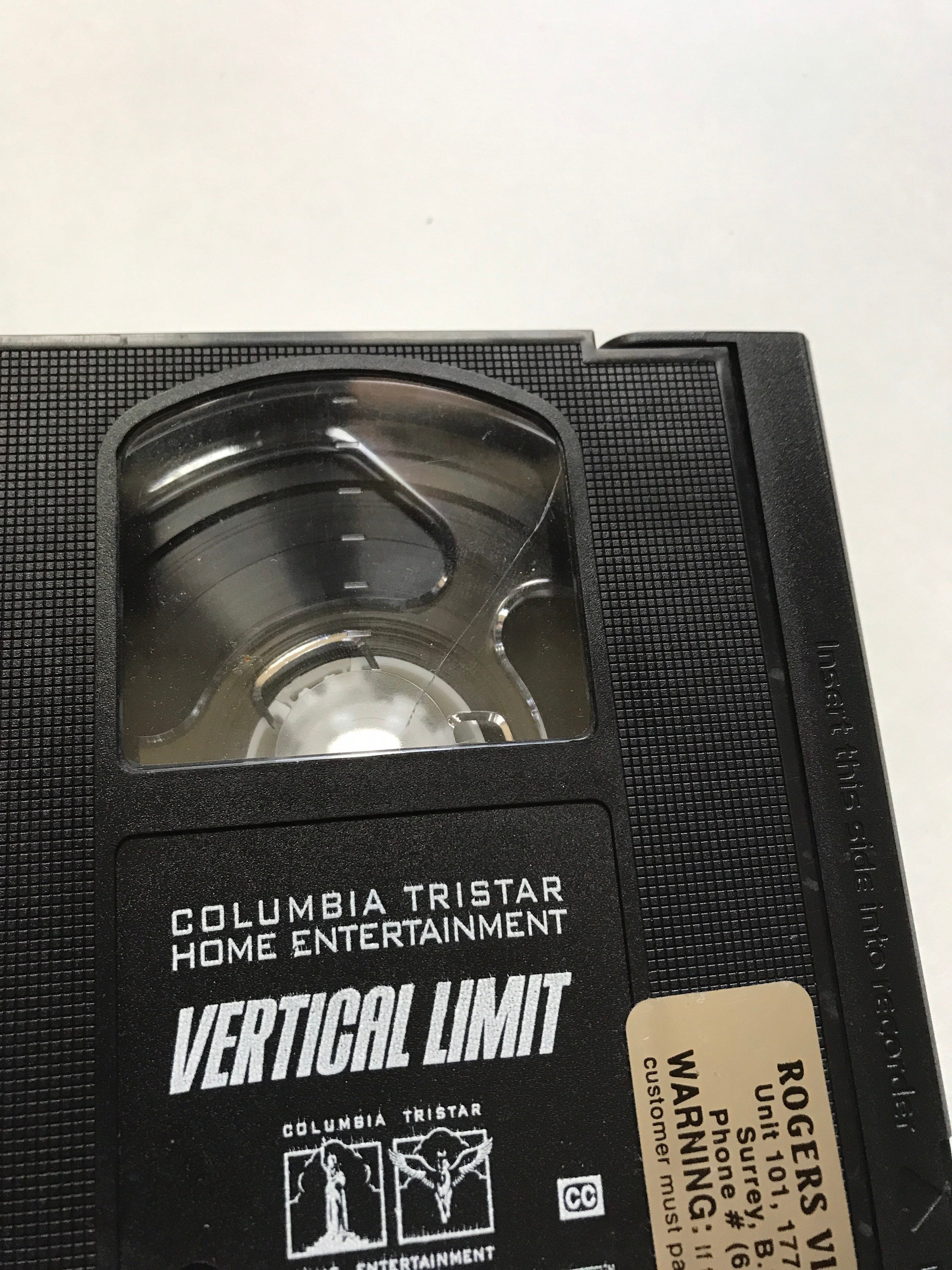 2001 Vertical Limit VHS Video Tape Movie Full Length Nature Film Tested ...