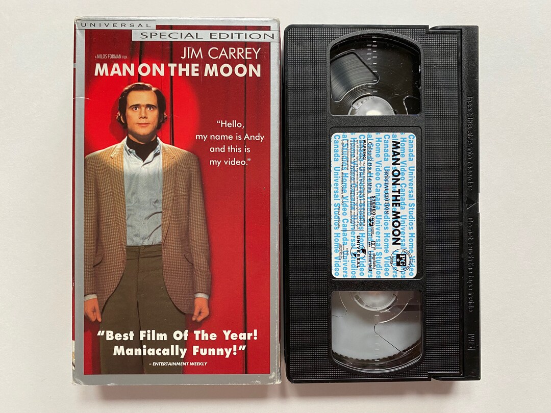 Man on the Moon VHS Video Movie Film Andy Kaufman Jim Carrey 1999 - Etsy