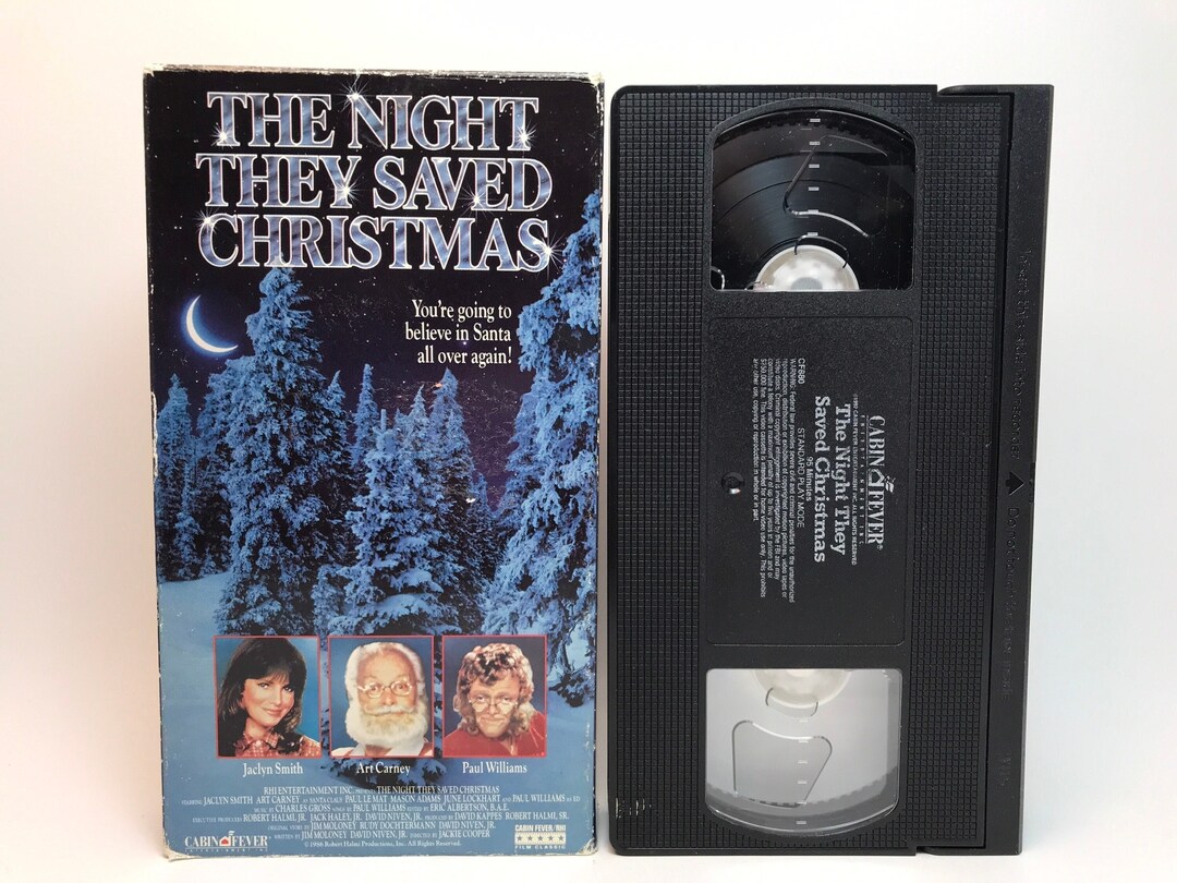 1986 the Night They Saved Christmas VHS Video Tape Jaclyn Smith Art ...
