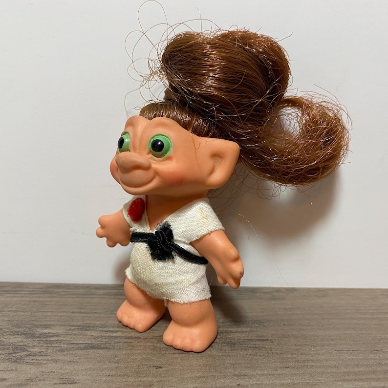 1960s Troll Doll With Rooted Hair Rootie Beatnik? Painted Eyes Karate ...