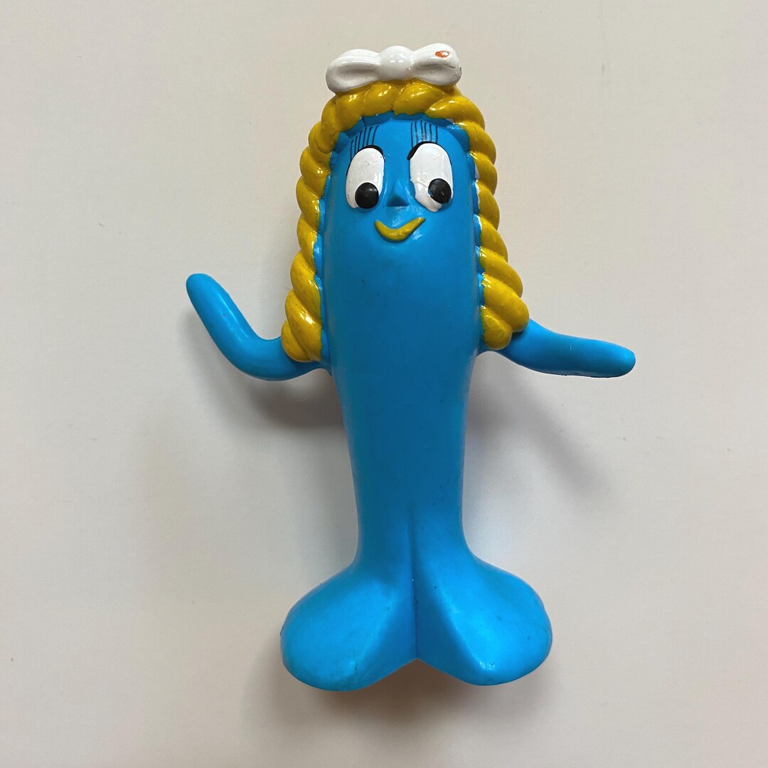 Gumby Toy 2001 Goo Blue Mermaid Bendy Figure - Etsy